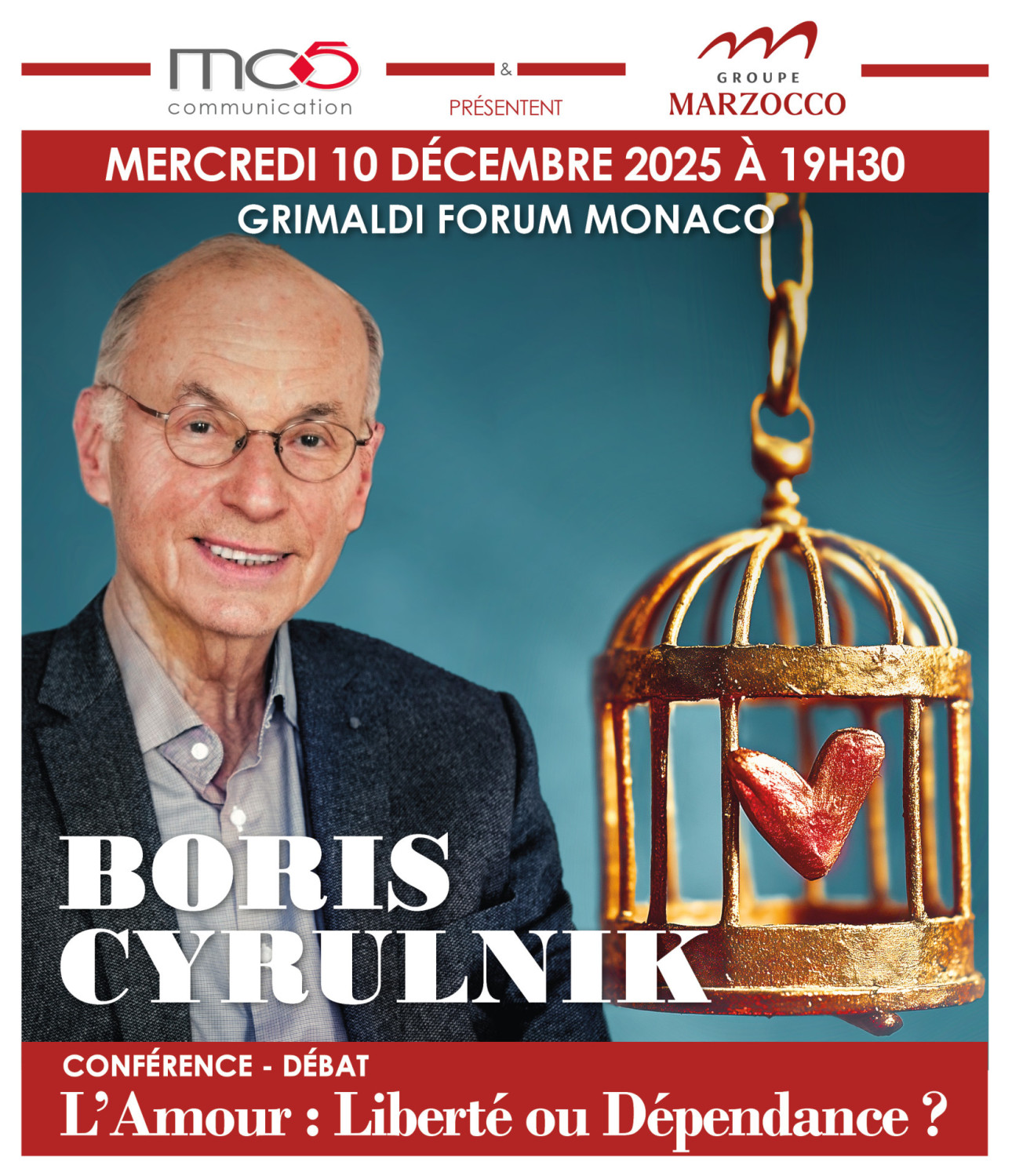 Conférence Boris Cyrulnik – L’Amour : Liberté ou Dépendance ...